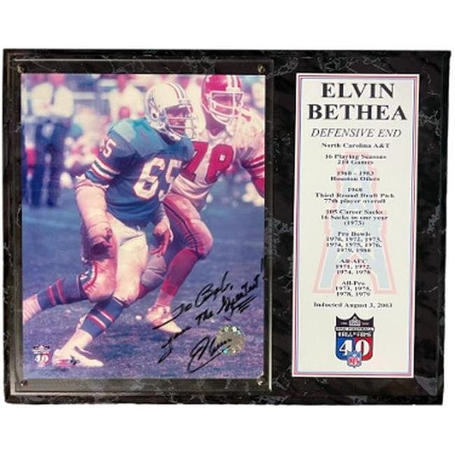Athlon CTBL-037218 8 x 10 in. NFL Elvin Bethea Signed Houston Oilers ...