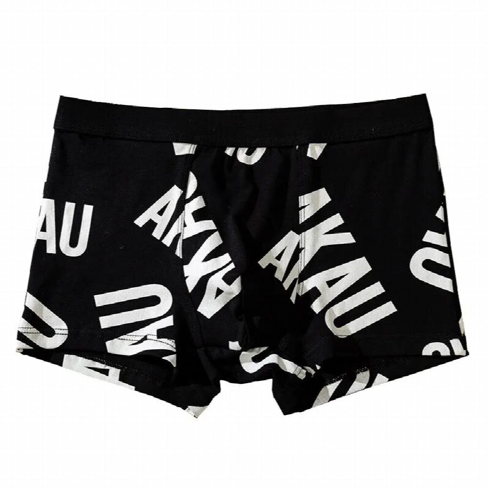 Mens Panties Cotton Japanese Men Underwear Letters Youth Mens Boxer ...