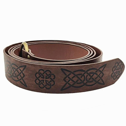 Medieval Viking Belt Adjustable Embossed PU Leather Knight Waist Belt ...