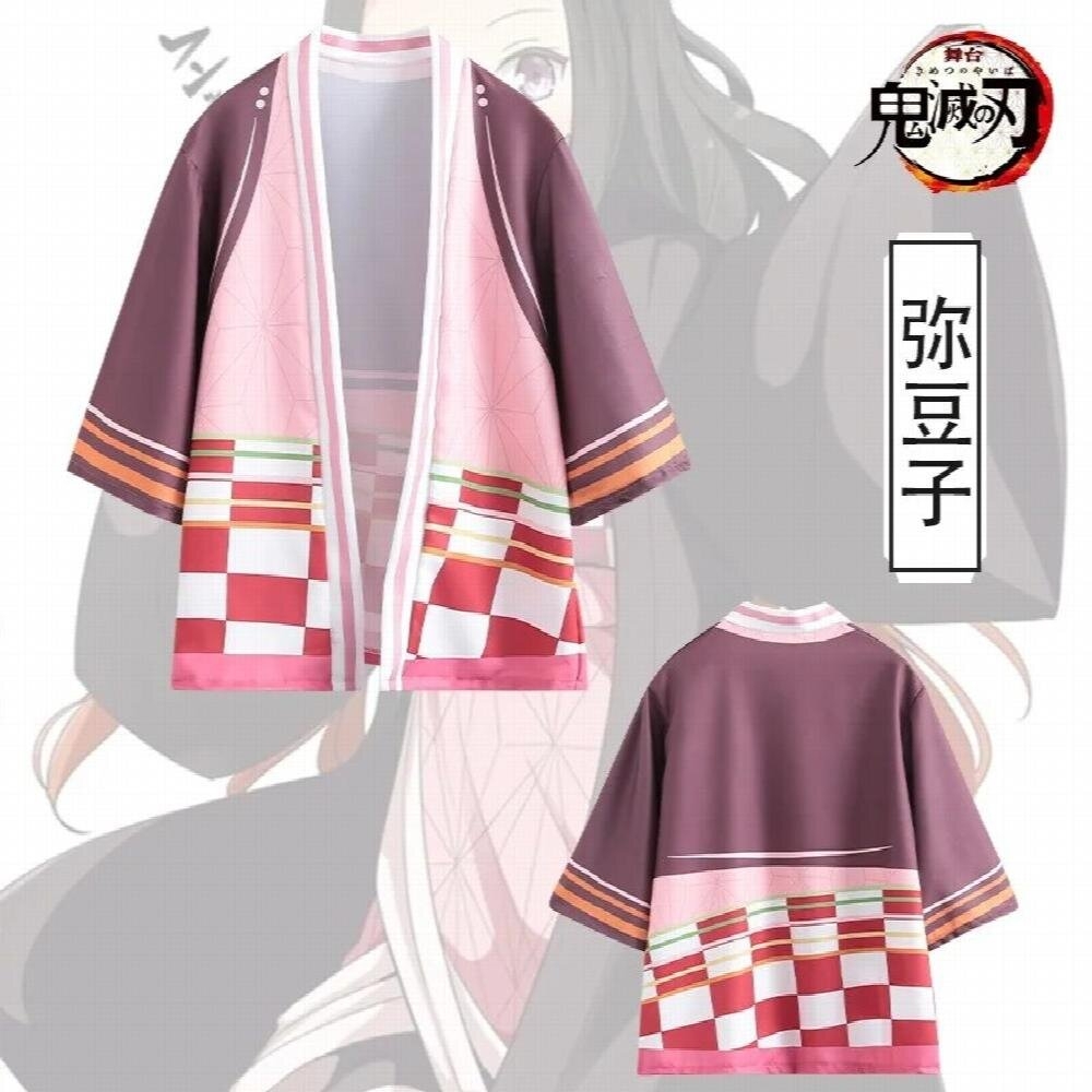 Anime Demon Slayer Haori Ghost Killing Blade Cloak Cosplay Kamado ...