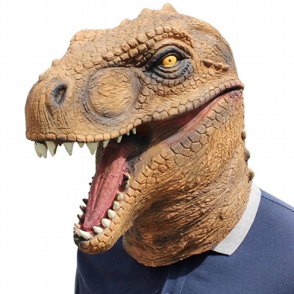 Tyrannosaurus Rex Latex Mask Halloween Party Cosplay Dinosaur Masks ...