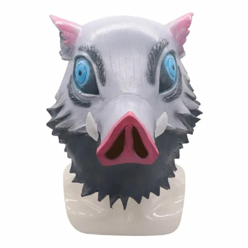 Anime Demon Slayer Hashibira Inosuke Cosplay Masks Pig Head Kimetsu no ...