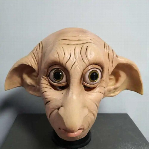 Halloween Carnival Cosplay Dobby Elfin Latex Mask Animal Style Funny ...