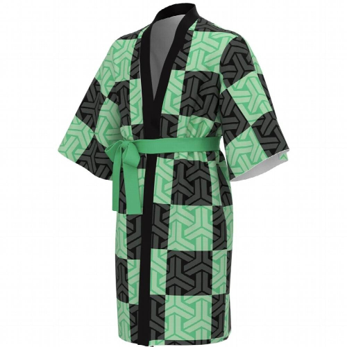 Kid Adults Cosplay Robe Summer Casual Streetwear Demon Slayer Kimetsu ...