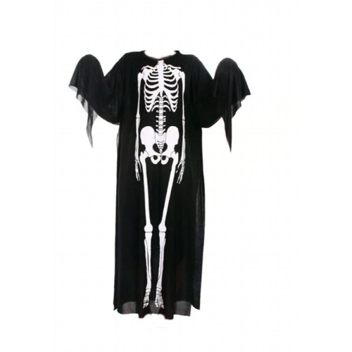 Adult Child Kids Skull Skeleton Demon Ghost Masquerade Dress Robes ...