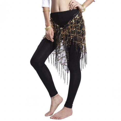 16 Colors Belly Dance Clothes Accessories Stretchy Long Tassel Triangle