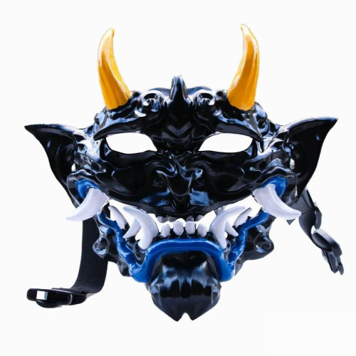 Funny Ghost Face Fang Demon King Mask Cosplay Hannya Halloween Women ...