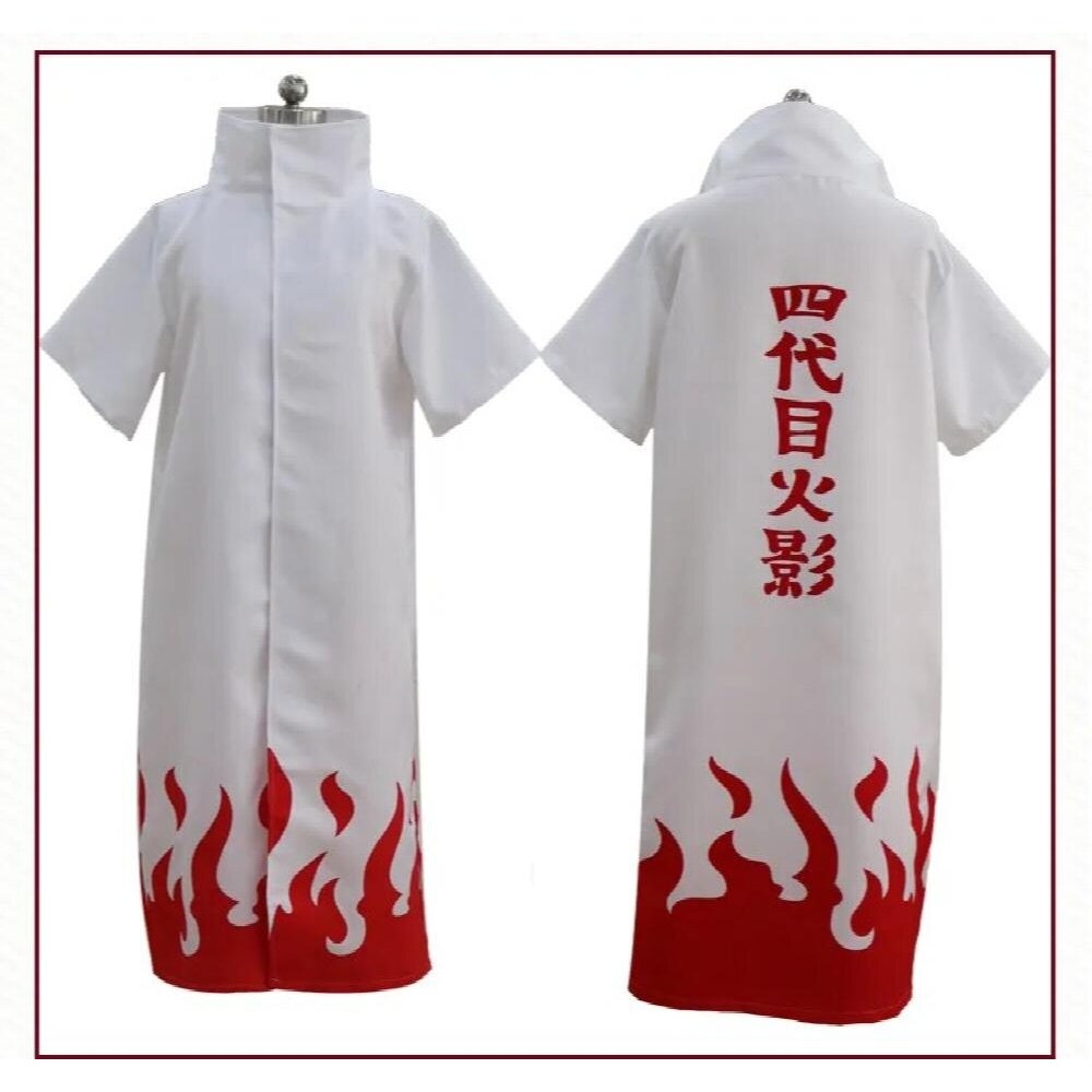 Shippuden Cosplay Cloak 4th and 6th Hokage Cloak Robe Cape Dust Coat ...
