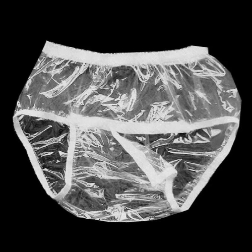 Transparent Underpants Adult Sexy Panties PVC Incontinence Shorts ...