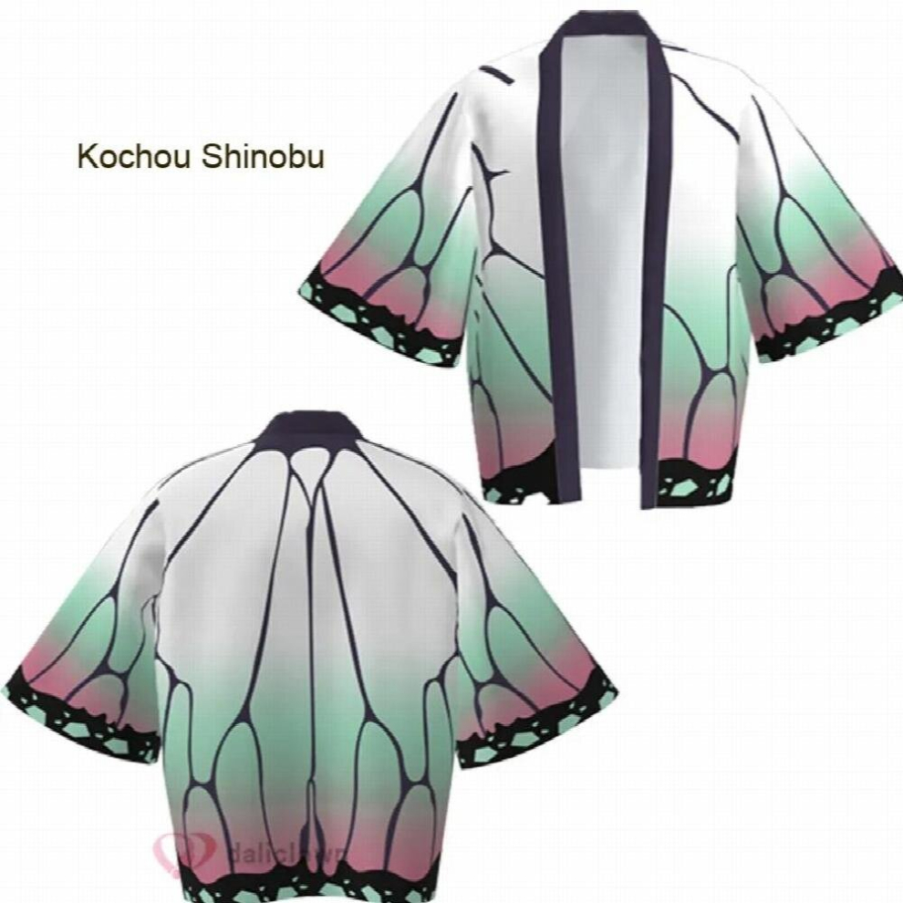 Anime Demon Slayer Kimetsu no Yaiba Cosplay Haori Shinobu Giyuu Zenitsu ...