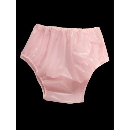 Pink Transparent PVC Underpants Adult Sexy Panties Incontinence Shorts ...