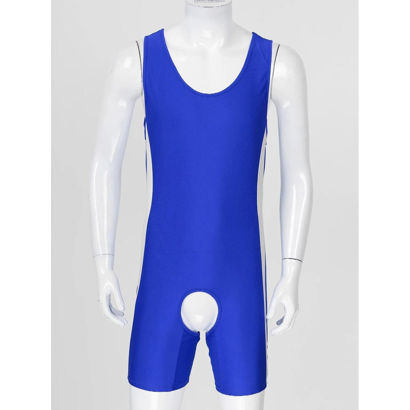 Mens Gay Male Catsuit Sexy Bodysuit Crotchless Open Butt Sissy Cut Out ...