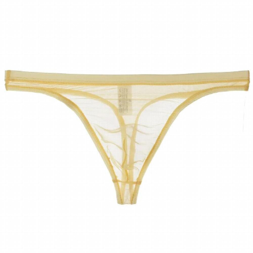Sexy Thong Mens Nude Transparent Thong Thin Section Mesh Sexy Underwear ...