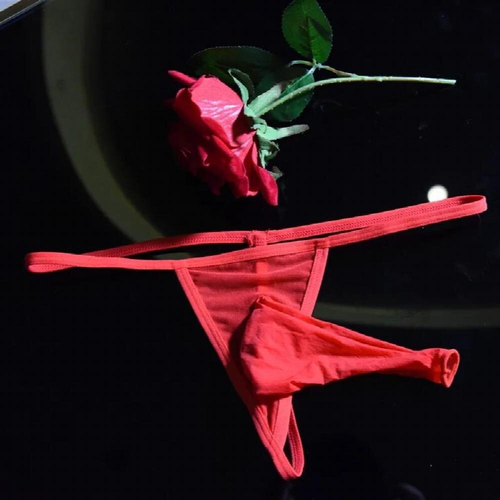 Sexy Men U Convex Mesh Low Rise G-Strings Sexy Thongs COCK Ring ...