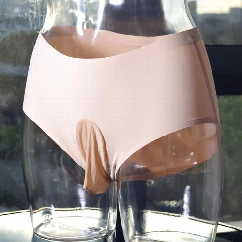 Sexy Men Ice Silk Smooth Low Rise G-string Sheer Seamless U Convex ...
