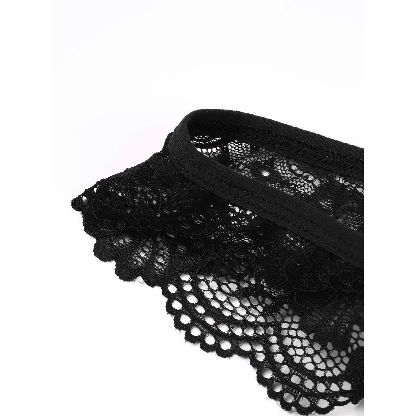 Mens Sexy Panties See Through Lace Bulge Pouch Thongs with Low Rise ...