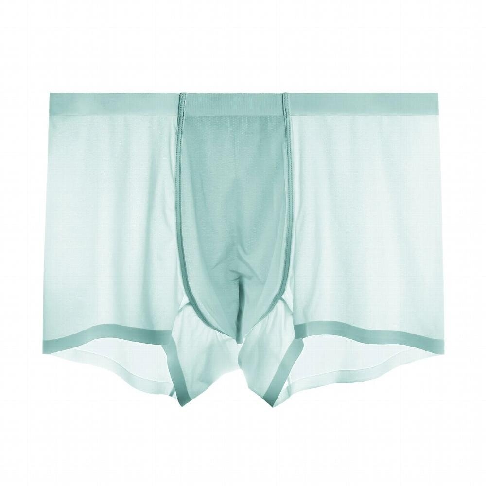 Man Underwear Boxers Shorts Ice Silk Summer Male Seamless Underpants ...