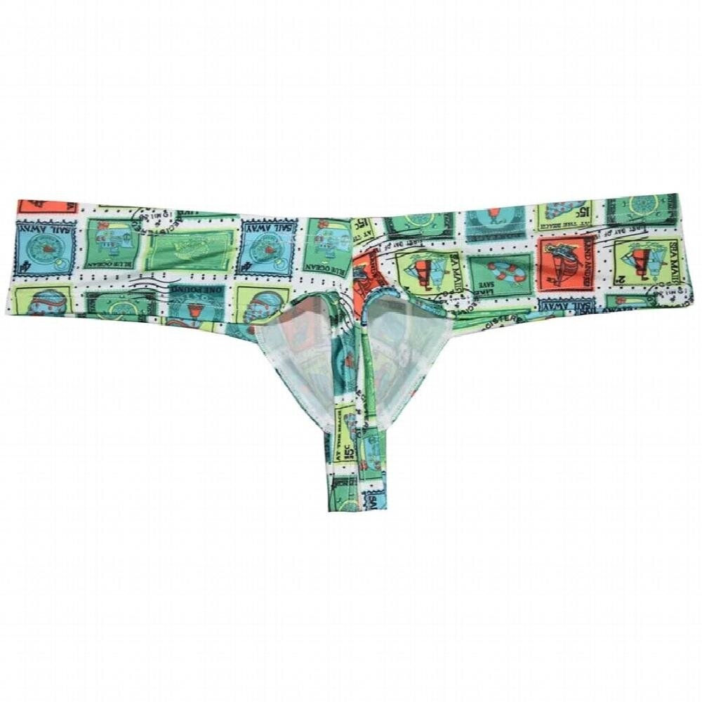 Mens Bulge Pouch Boxers Print Male Underwear Micro Boxers Bikini Hombre ...