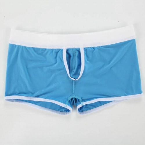 Aibc Big Pouch Bulge Enhancer Mens Underwear Boxer Shorts Penis Hole ...