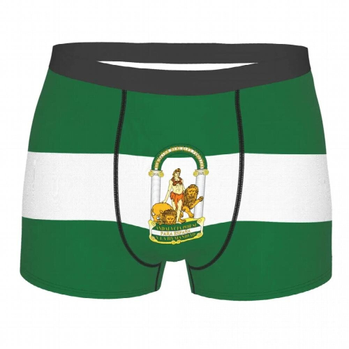 Flag Of Andaluci?a Mens Boxer Briefs Flags of the autonomous ...