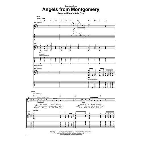 John Prine Guitar Songbook (Guitar Notation & TAB): 15 Songs ...