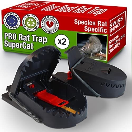 PROfessional Rat Trap Our Best PRO Trap Kills Instantly & Humanely for ...