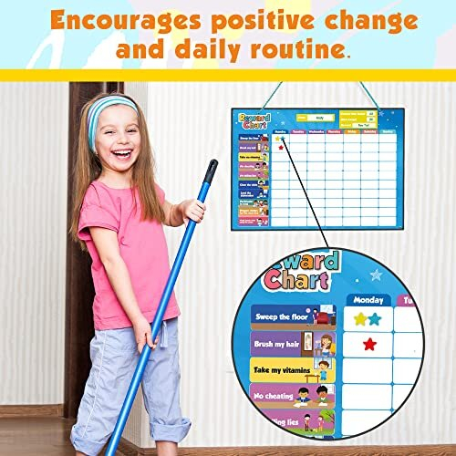 Magnetic Reward Chart for Children – 80+ Chores, Potty Training Reward ...