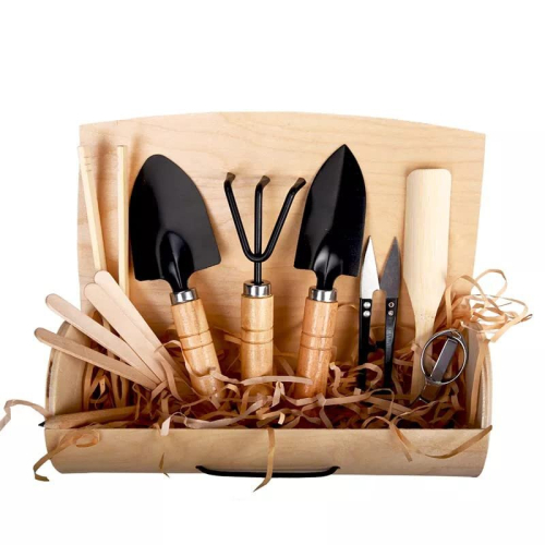 | Mini Gardening Tool Set | 10 Piece Indoor Garden Gift Set in a Box ...