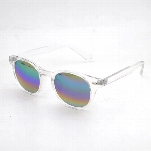 Clear Round Frame Rainbow lens Diffraction Glasses Fireworks Lens on OnBuy