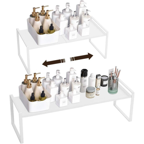 Kitchen Metal Half Shelf Retractable Corner Cupboard Shelf Saves Space ...