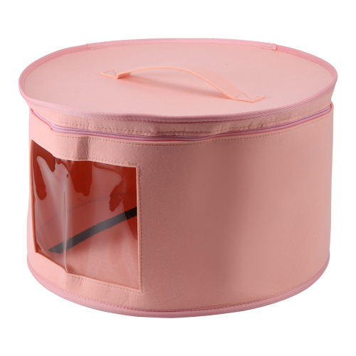 Hat Box Organizer Round Travel Hat Boxes Foldable Hat Storage Bag with ...