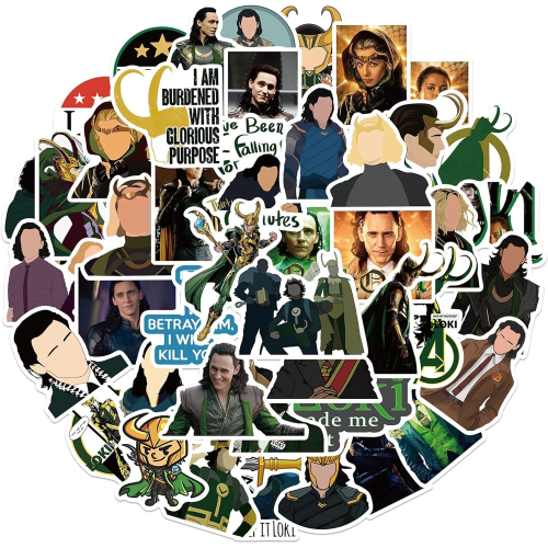 Loki Stickers Tom Hiddleston God of Mischief Stickers,50pcs for ...