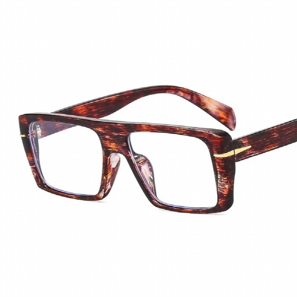 Square Men Glasses Frame Optical Retro TR90 Anti-blu-ray Computer ...