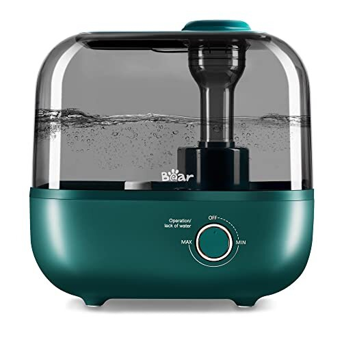 5L Top Fill Humidifier for bedroom 28dB Ultra Quiet 35 Hours Run Time With Aromatherapy Tray 360 Expandable Steam Nozzle Automatic Shut Off