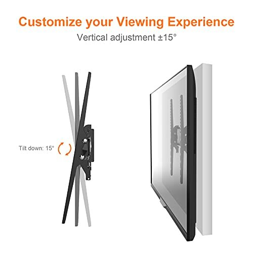 GB1004-2 TV Wall Bracket, Tilt TV Mount for 26 to 65 Inches Flat ...