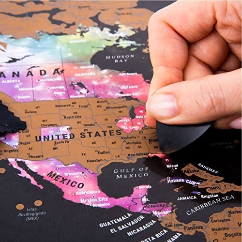 Scratch Off World Map + BONUS Map of Europe | Detailed World Map Poster ...