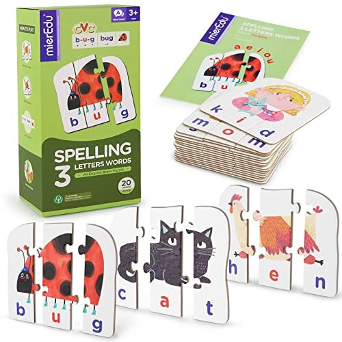 mierEdu Alphabet Puzzle, Phonics Games, Phonics Flash Cards, Learning ...