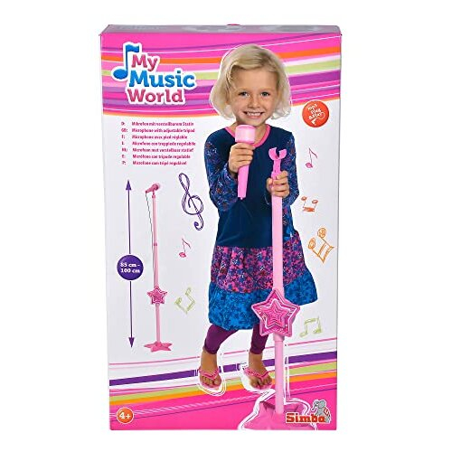 Simba 106830691 Girl's Microphone & Stand with Built in CD MP3 Player ...