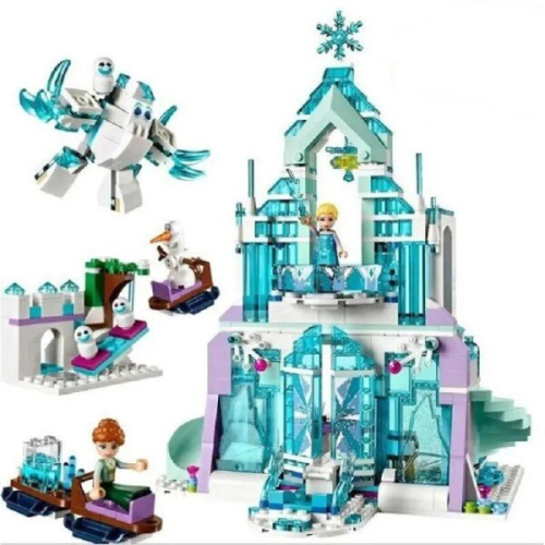 Frozen Dream Princess Elsa Ice Castle Princess Anna Set Building Model ...