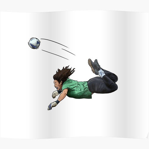 Posters René Higuita scorpion goalkeeper save 16x20 inch or 20x20 inch ...
