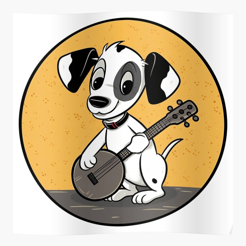 Posters dog playing banjo 16x20 inch or 20x20 inch Wall Art Soccer ...