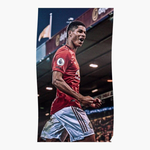 Posters Marcus Rashford 16x20 inch or 20x20 inch Wall Art Soccer Print ...