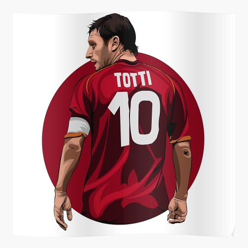 Posters TOTTI 16x20 inch or 20x20 inch Wall Art Soccer Print on OnBuy