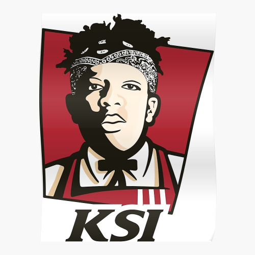 Posters KSI - KFC Logo 16x20 inch or 20x20 inch Wall Art Soccer Print ...