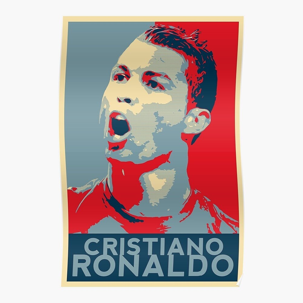 Posters Cristiano Ronaldo Portrait inspired by the Barack Obama "Hope ...