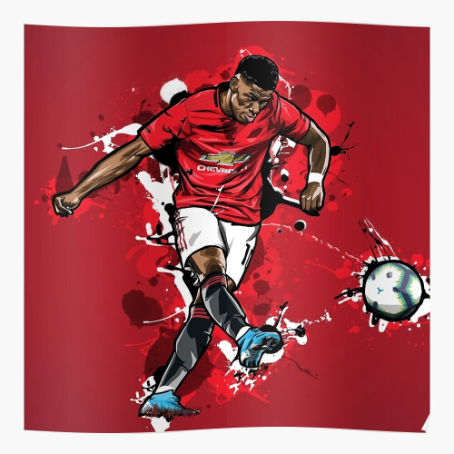 Posters Marcus Rashford: United's Young Talisman 16x20 inch or 20x20 ...
