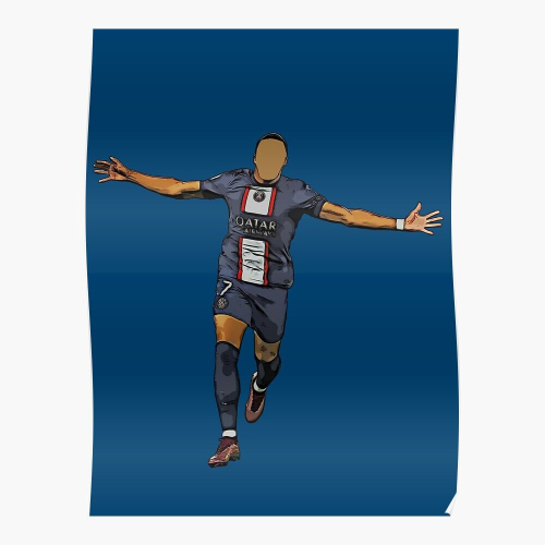 Posters kylian mbappe goal celebration 16x20 inch or 20x20 inch Wall ...