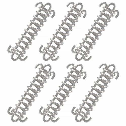 6pcs Heavy Duty Tent Rope, Stainless Steel Spring Rope Buckle, for Tarp ...