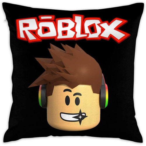 Roblox Character Head Video Game Graphic Decorative Lumbar Pillow ...
