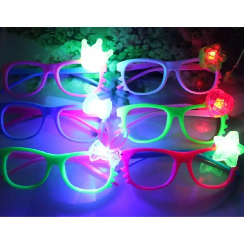 24pcs Blinking LED Blind Eye Mask Glasses Light Up Flashing Party Adult ...